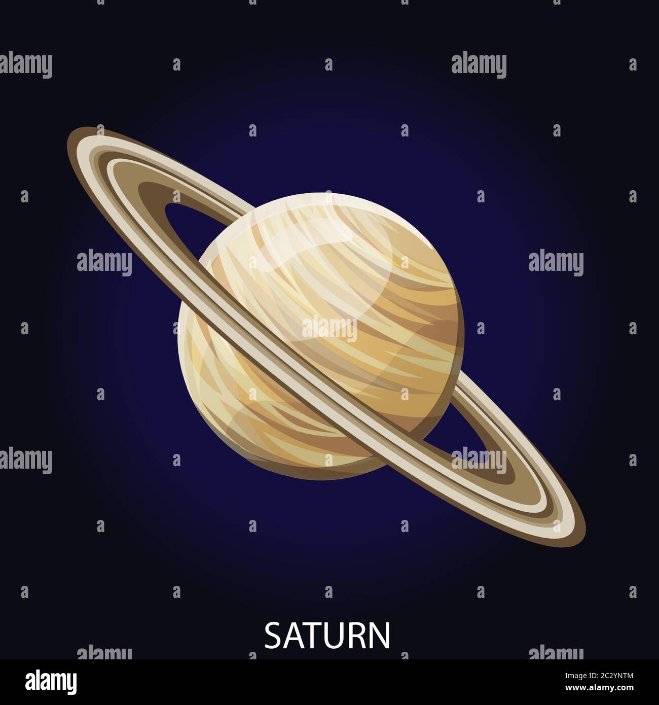 Saturn Planet Blue