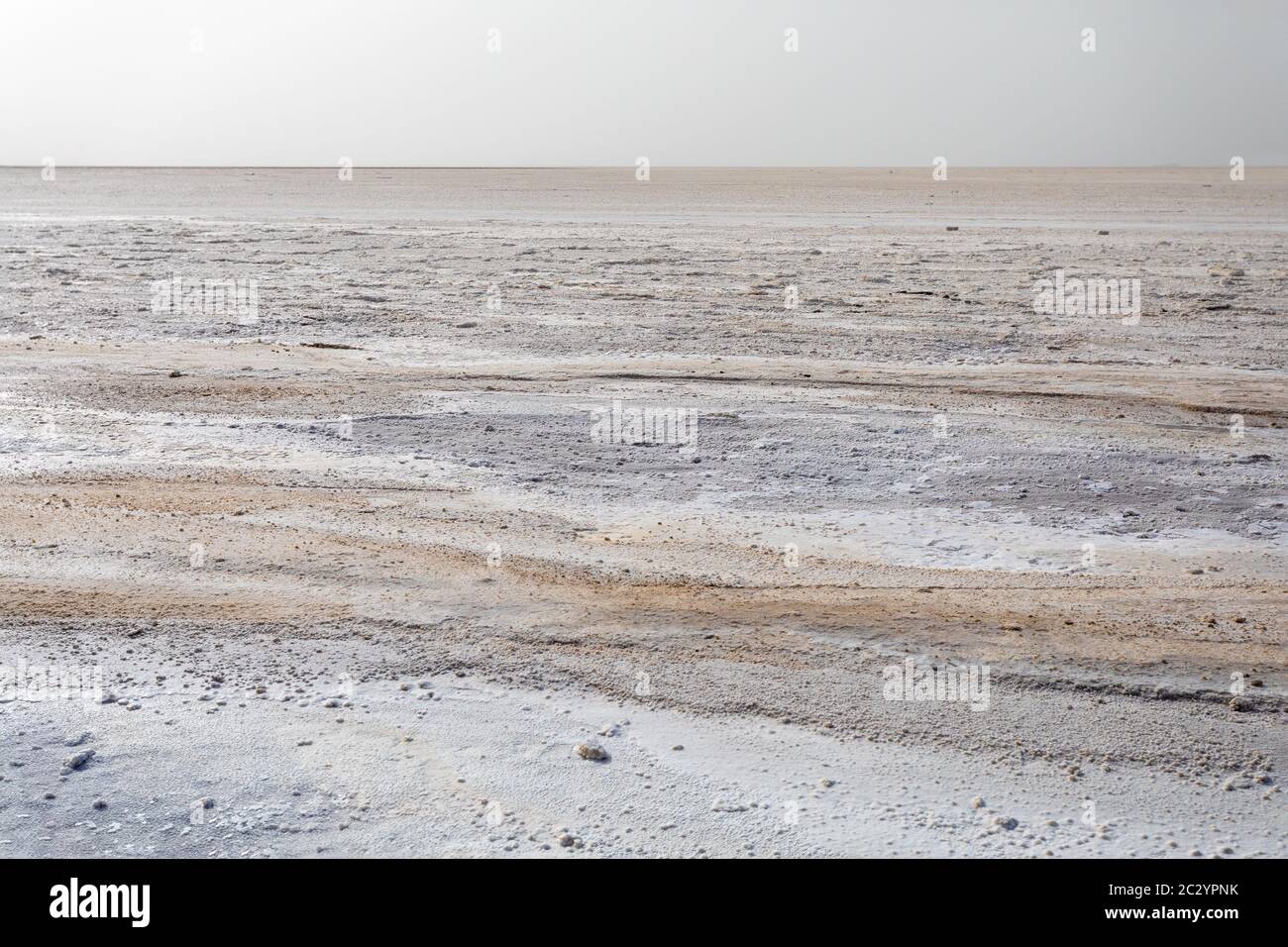 Scenic view of karum salt crystal lake in Danakil depression, Afar ...