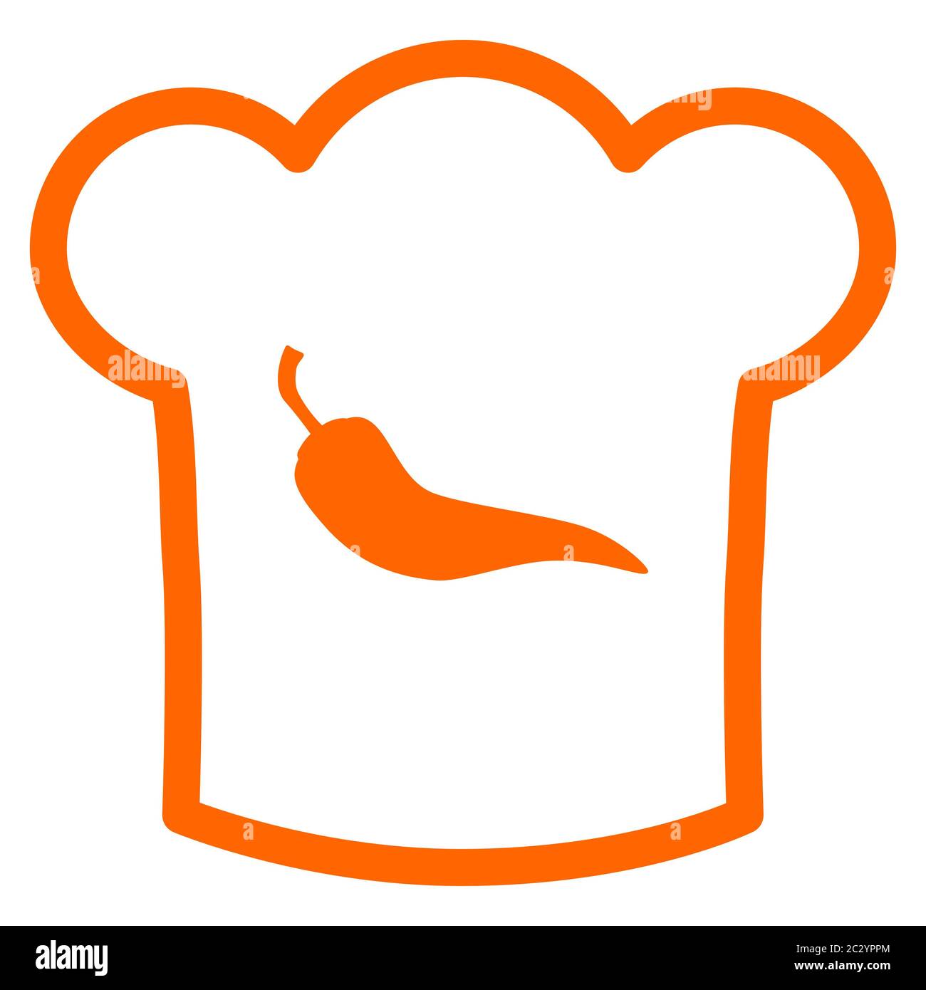 Chili pepper and chef hat Stock Photo - Alamy