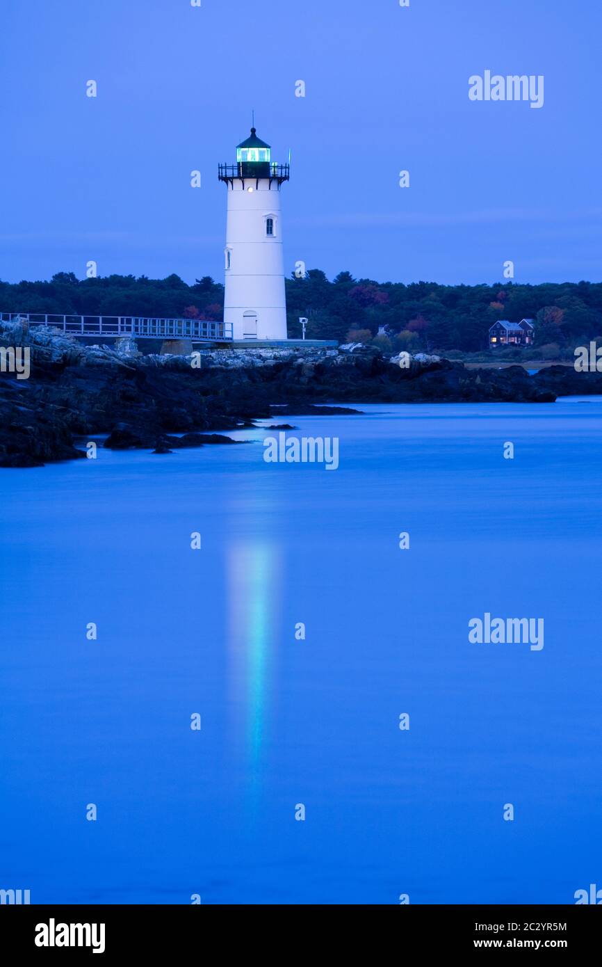 Portsmouth harbor lighthouse and fort constitution hi-res stock ...