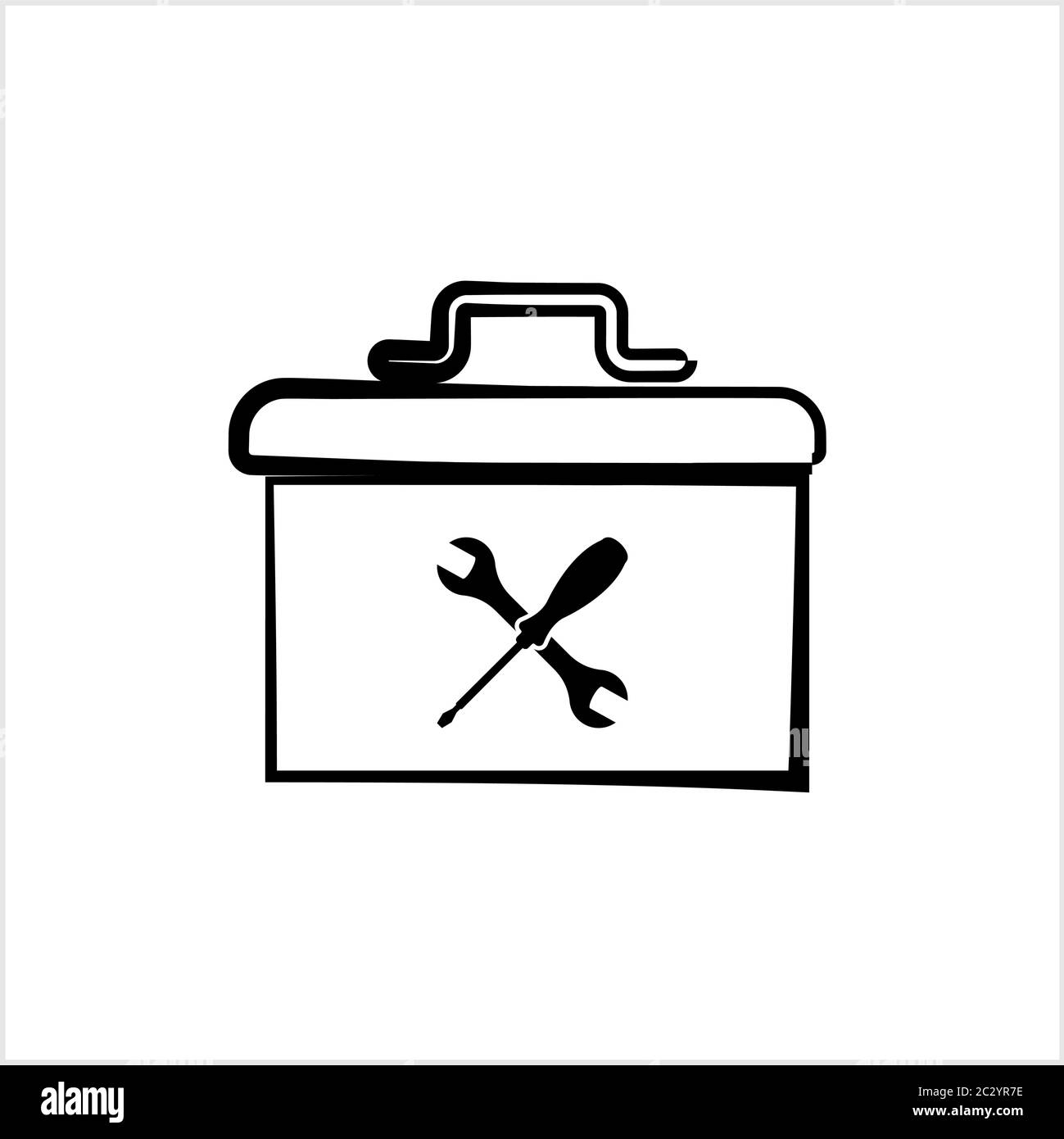 Toolbox Icon Vector Art Illustration Stock Vector Image & Art - Alamy