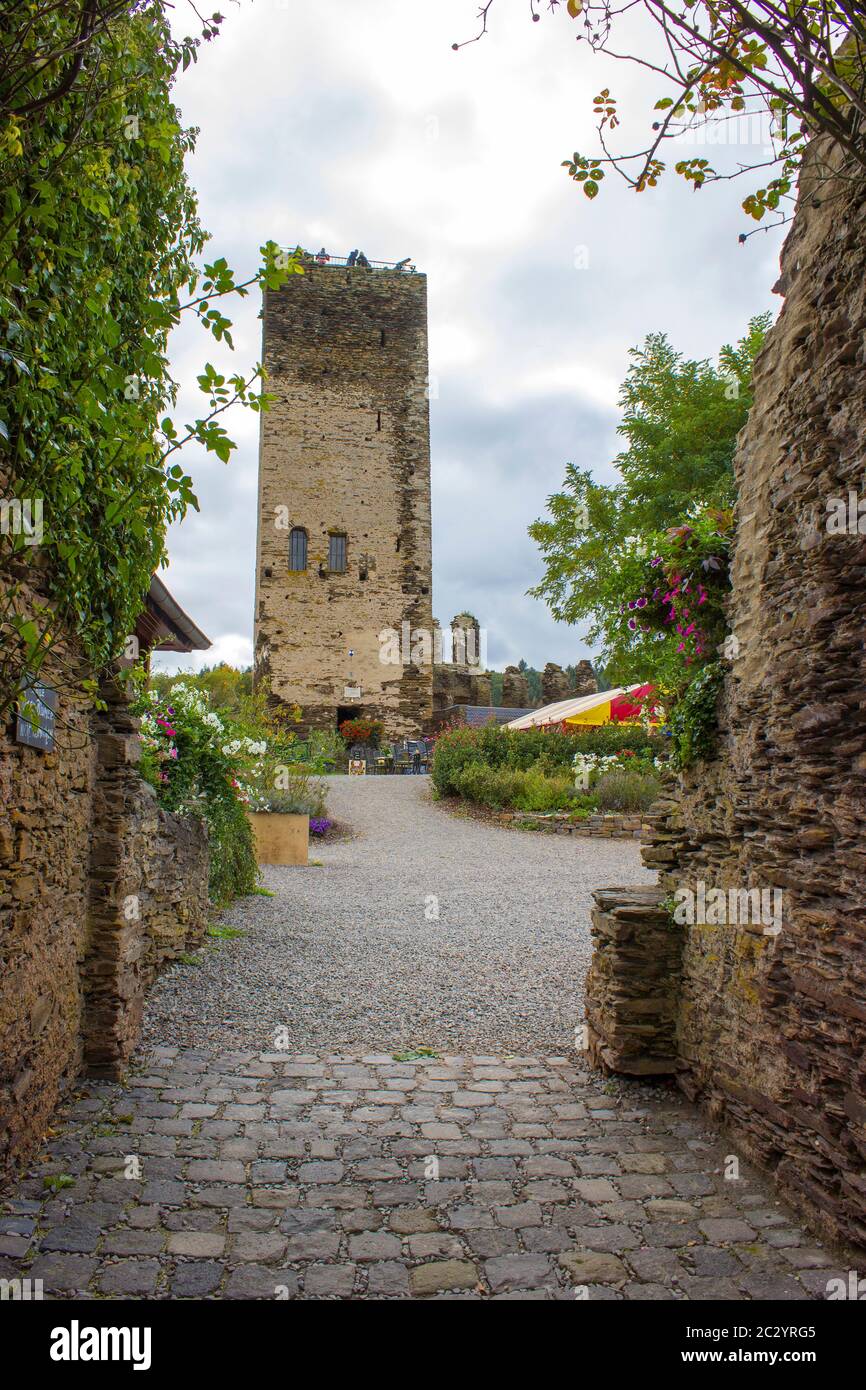 Castle Metternich above the Moselle valley, Germany Stock Photo - Alamy