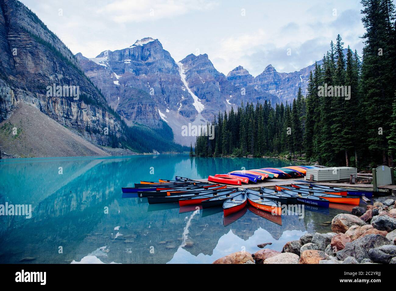 Scenic mountainous landscape of Banff National Park, Banff, Alberta ...