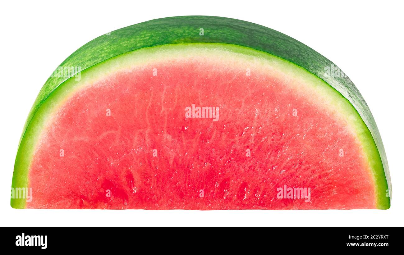 Watermelon slice (cut from Citrullus lanatus), isolated Stock Photo - Alamy