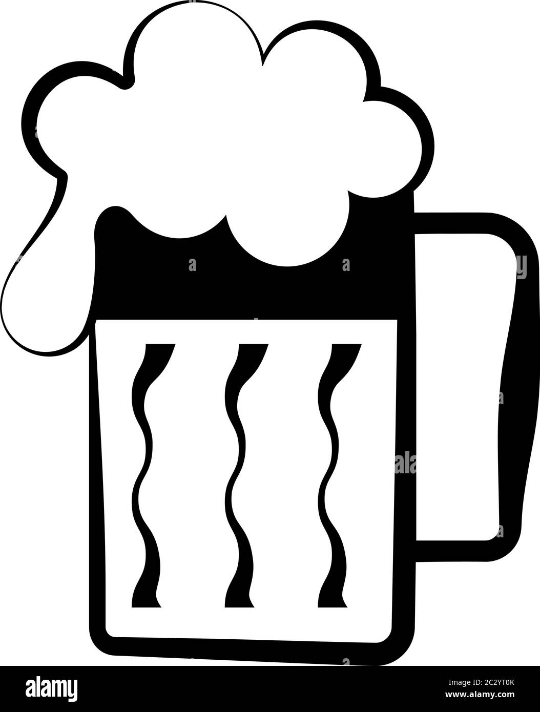 Beer Mug Icon Vector Art Illustration Stock Vector Image & Art - Alamy