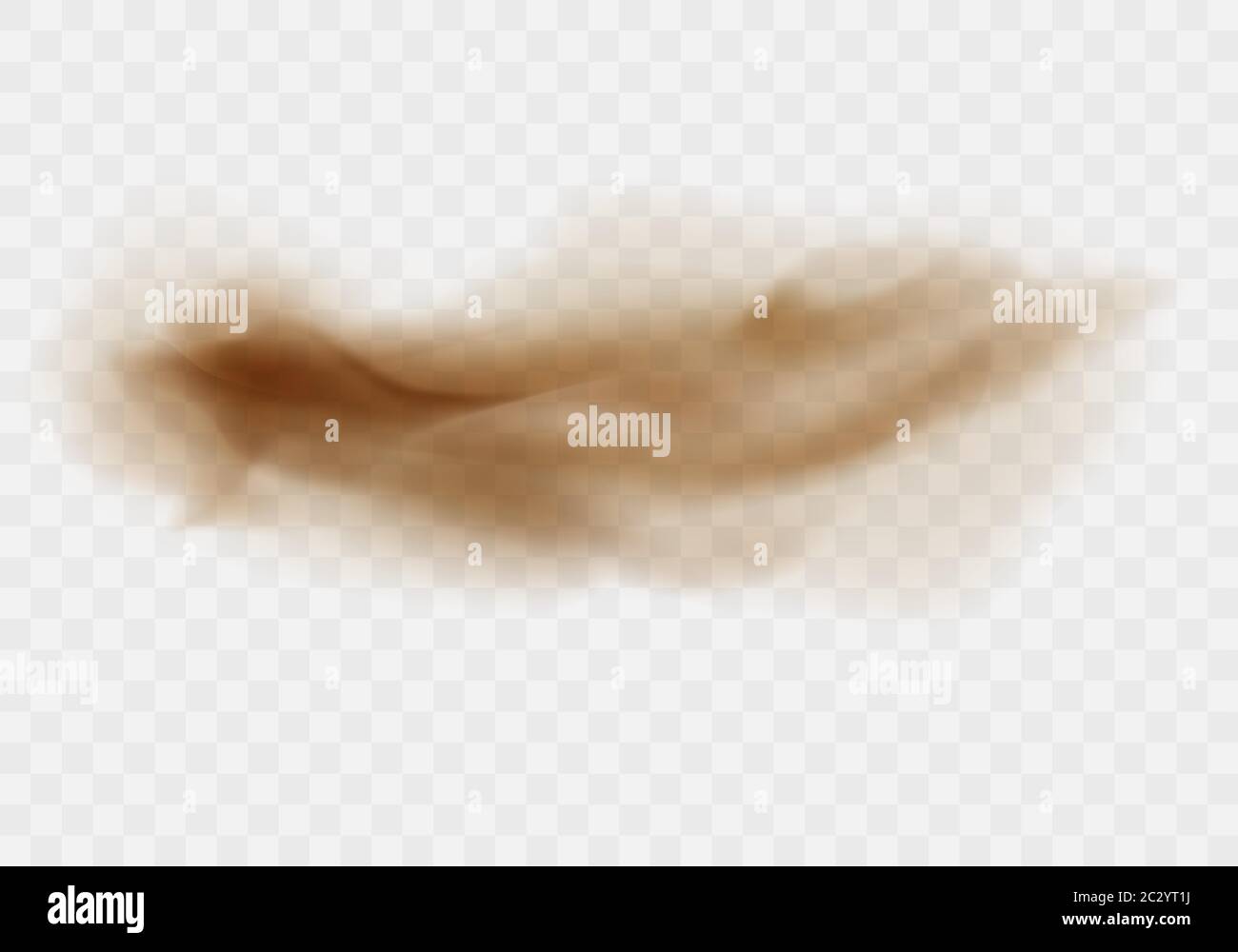 Desert sandstorm, brown dusty cloud or dry sand flying with gust of ...