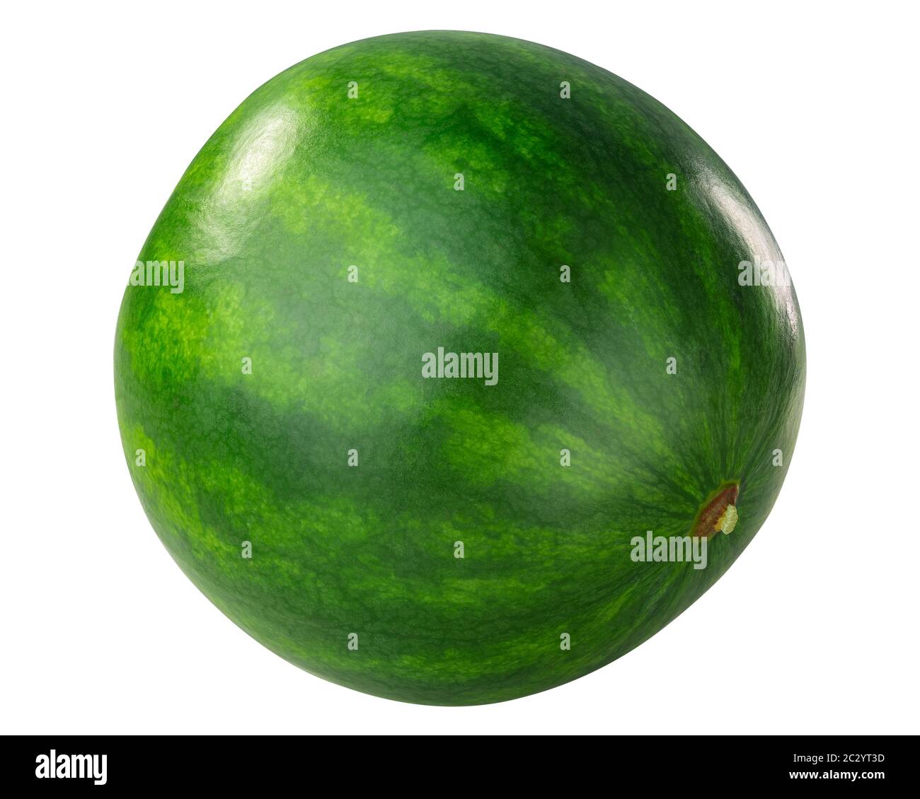 Whole Watermelon (Citrullus lanatus pepo fruit), isolated Stock Photo ...