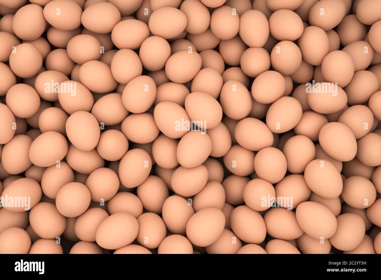 Chicken Eggs (Computer generated illustration Stock Photo - Alamy