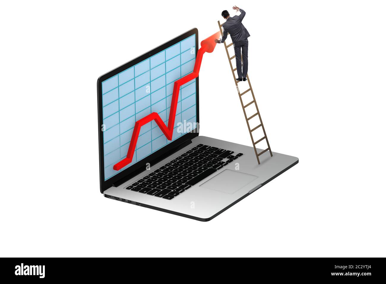 Trader working in technical visualization environment Stock Photo - Alamy
