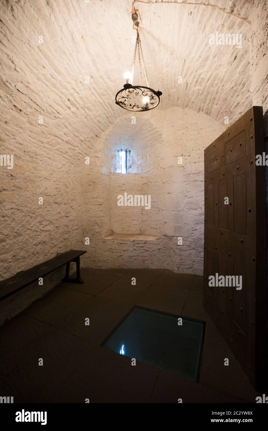 Interior rooms now in a state of ruin, Doune Castle, Stirling, Scotland ...