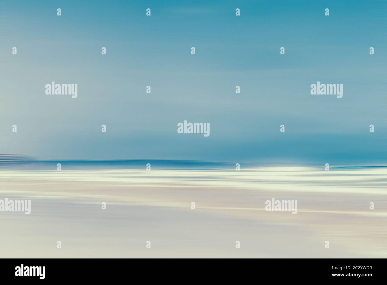 Abstract vintage coastal nature background, long exposure view of ...