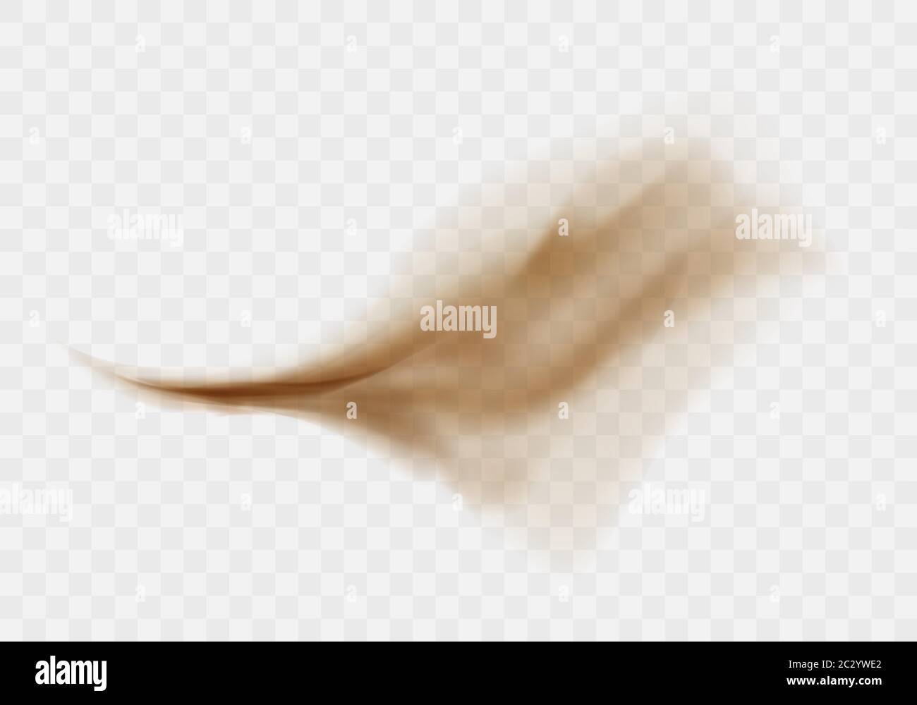 Desert sandstorm, brown dusty cloud or dry sand flying with gust of ...