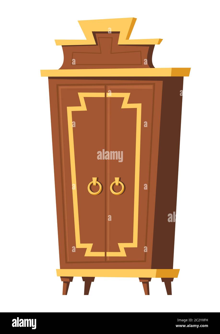 Retro living room Stock Vector Images - Alamy