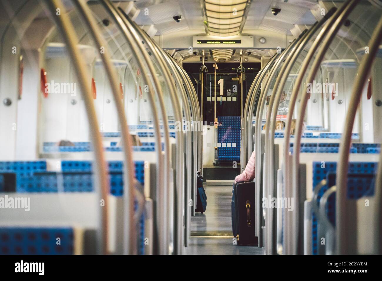 Inside The Wagon Train Germany, Dusseldorf October 28, 2018. Empty ...