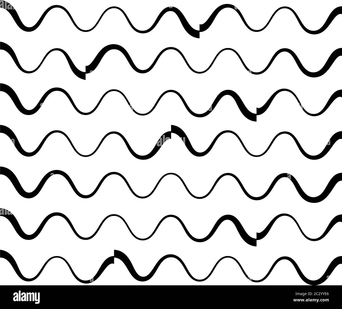 Water Wave Icon, Water Wave Sign Vector Art Illustration Stock Vector ...