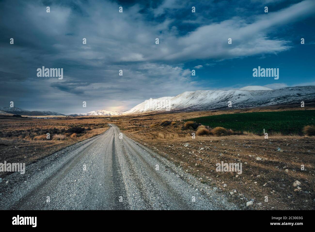 Rangitata River Valley gravel road, Ashburton Lakes, Ashburton ...