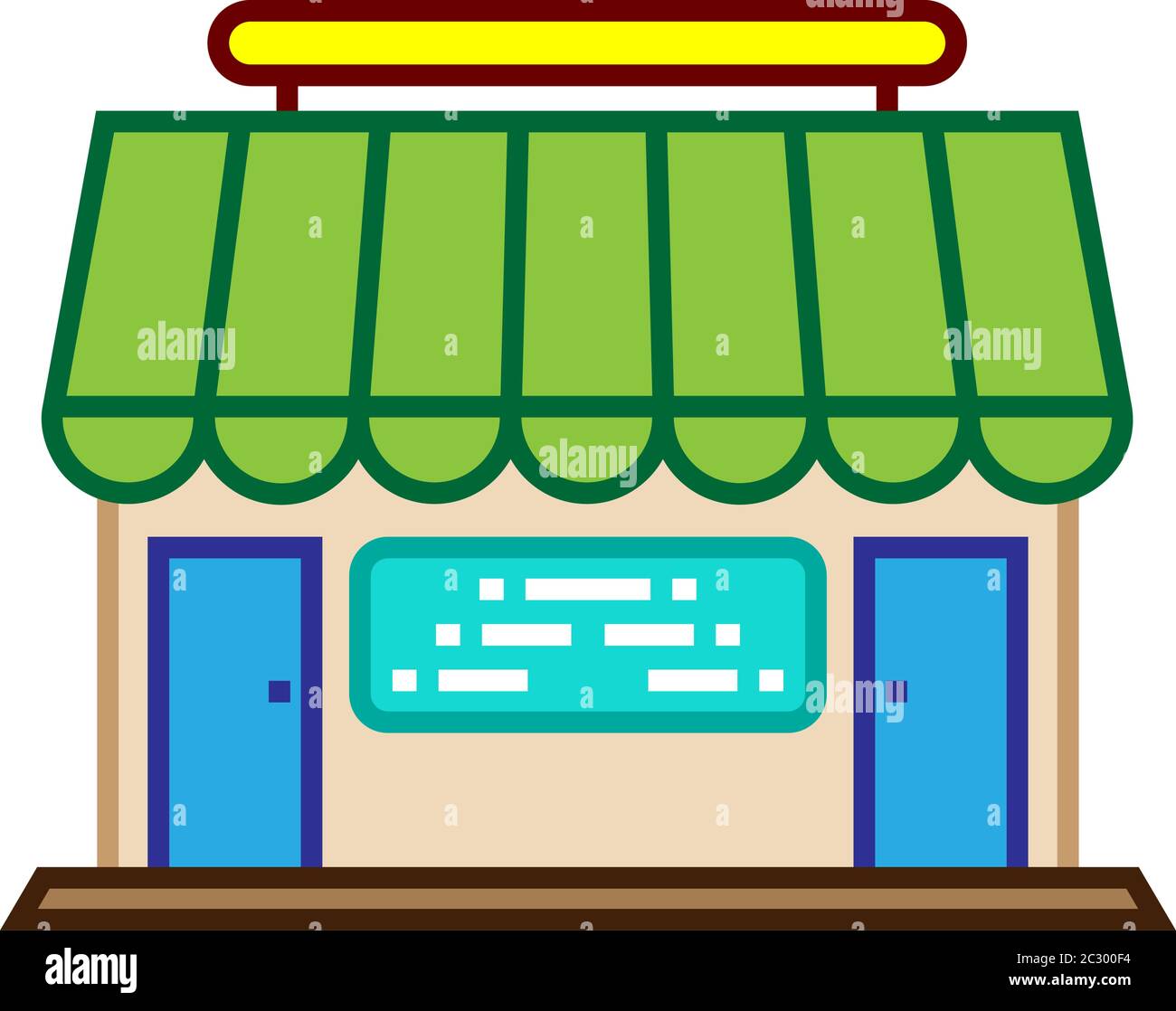 Storefront art Stock Vector Images - Alamy