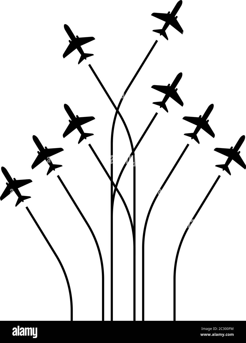 Airplane Flying Formation, Air Show Display, The Disciplined Flight ...