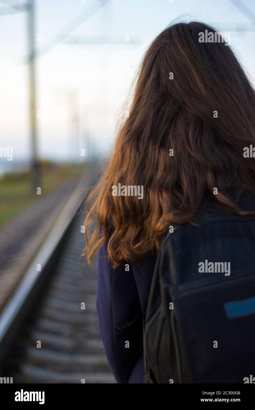 Girl rail hi-res stock photography and images - Alamy