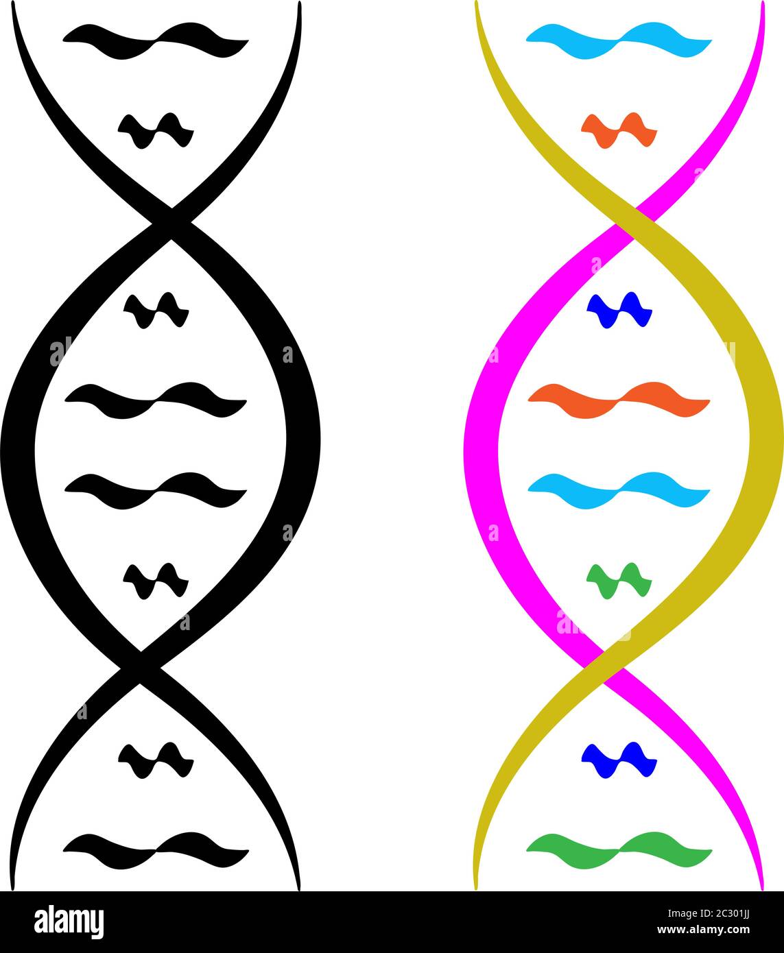 Human Dna Icon Vector Art Illustration Stock Vector Image & Art - Alamy