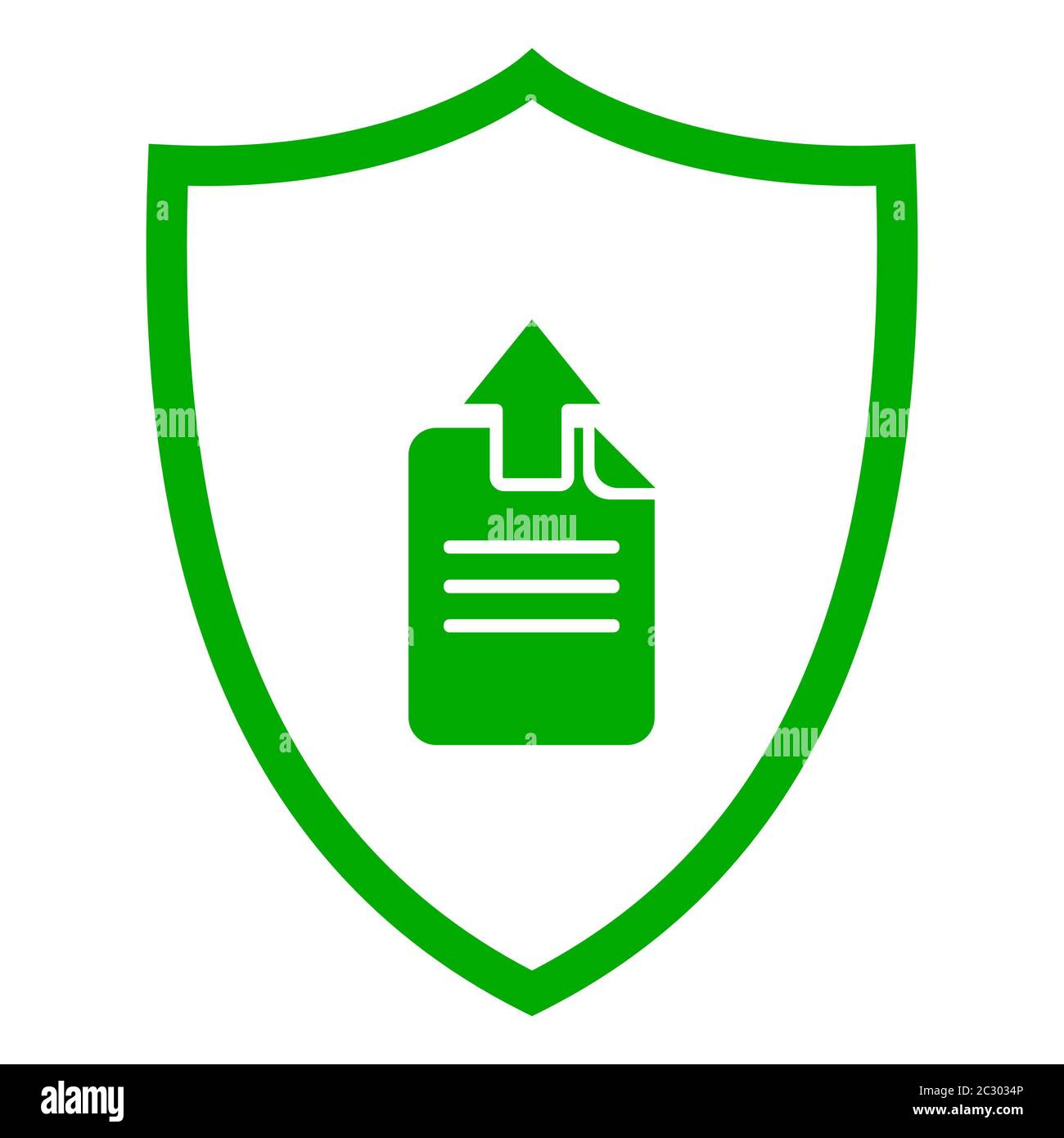 Document shield symbol Cut Out Stock Images & Pictures - Alamy