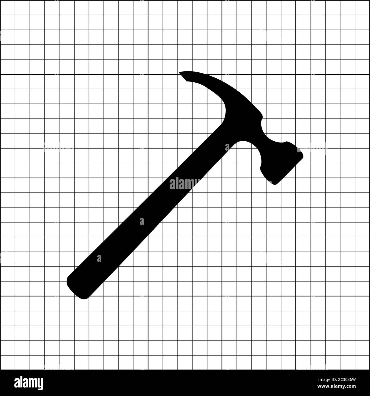 Hammer and scale paper Stock Photo - Alamy