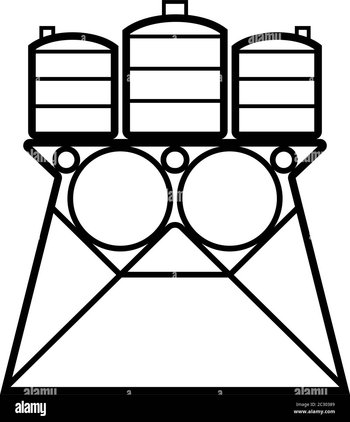 Water Tower Icon Vector Art Illustration Stock Vector Image And Art Alamy