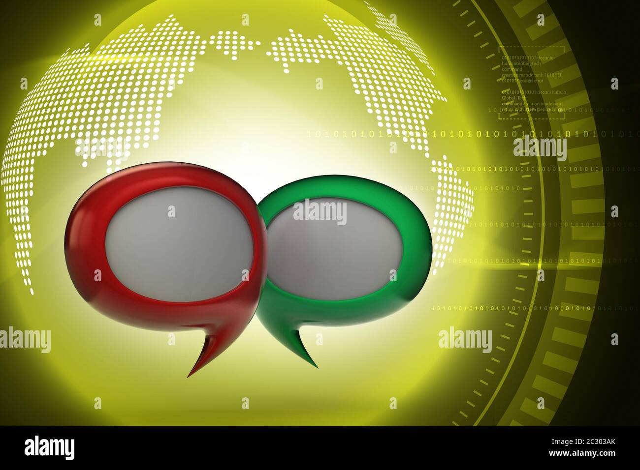 Social media 3d bubbles hi-res stock photography and images - Alamy