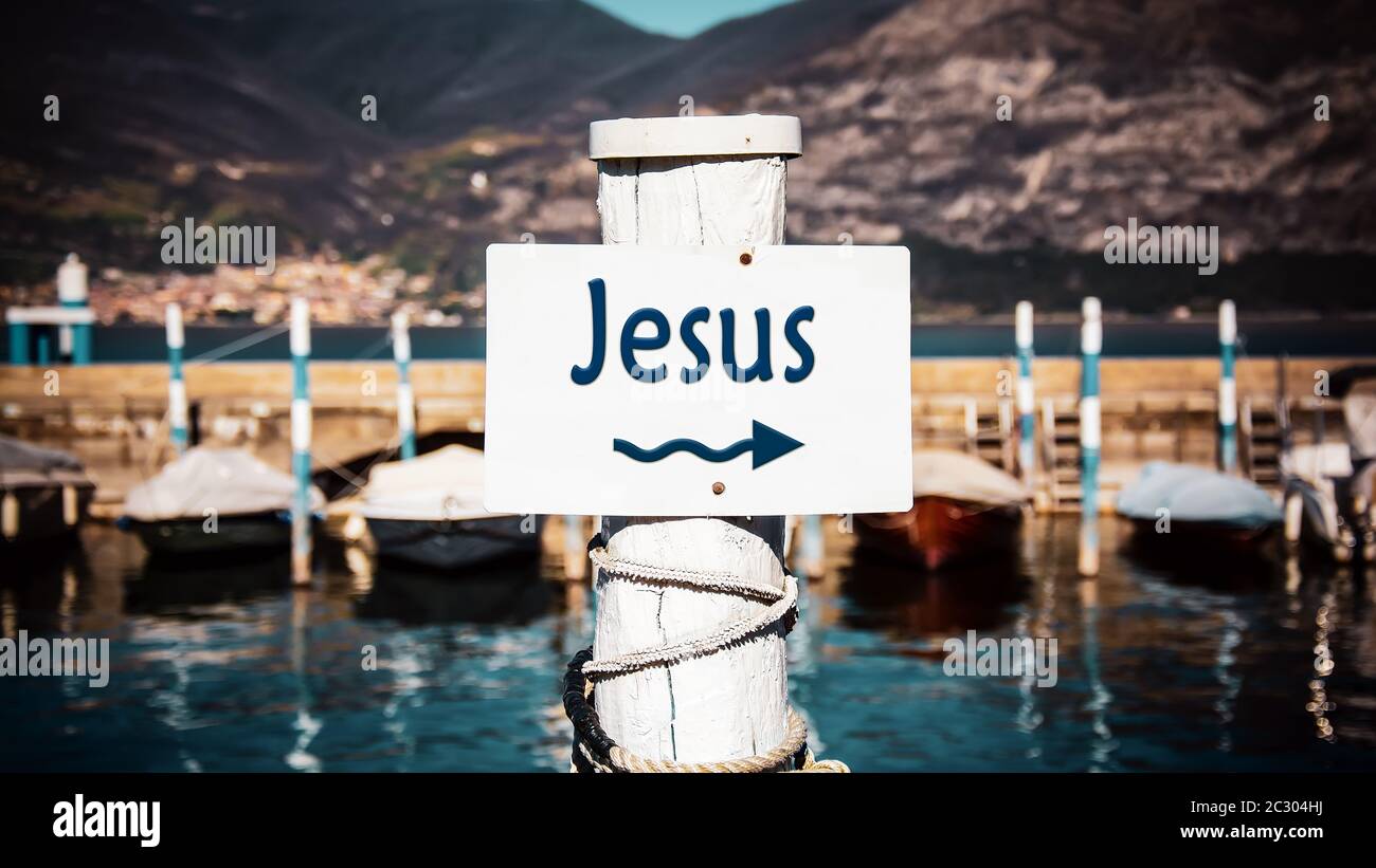 Street Sign to Jesus Stock Photo - Alamy
