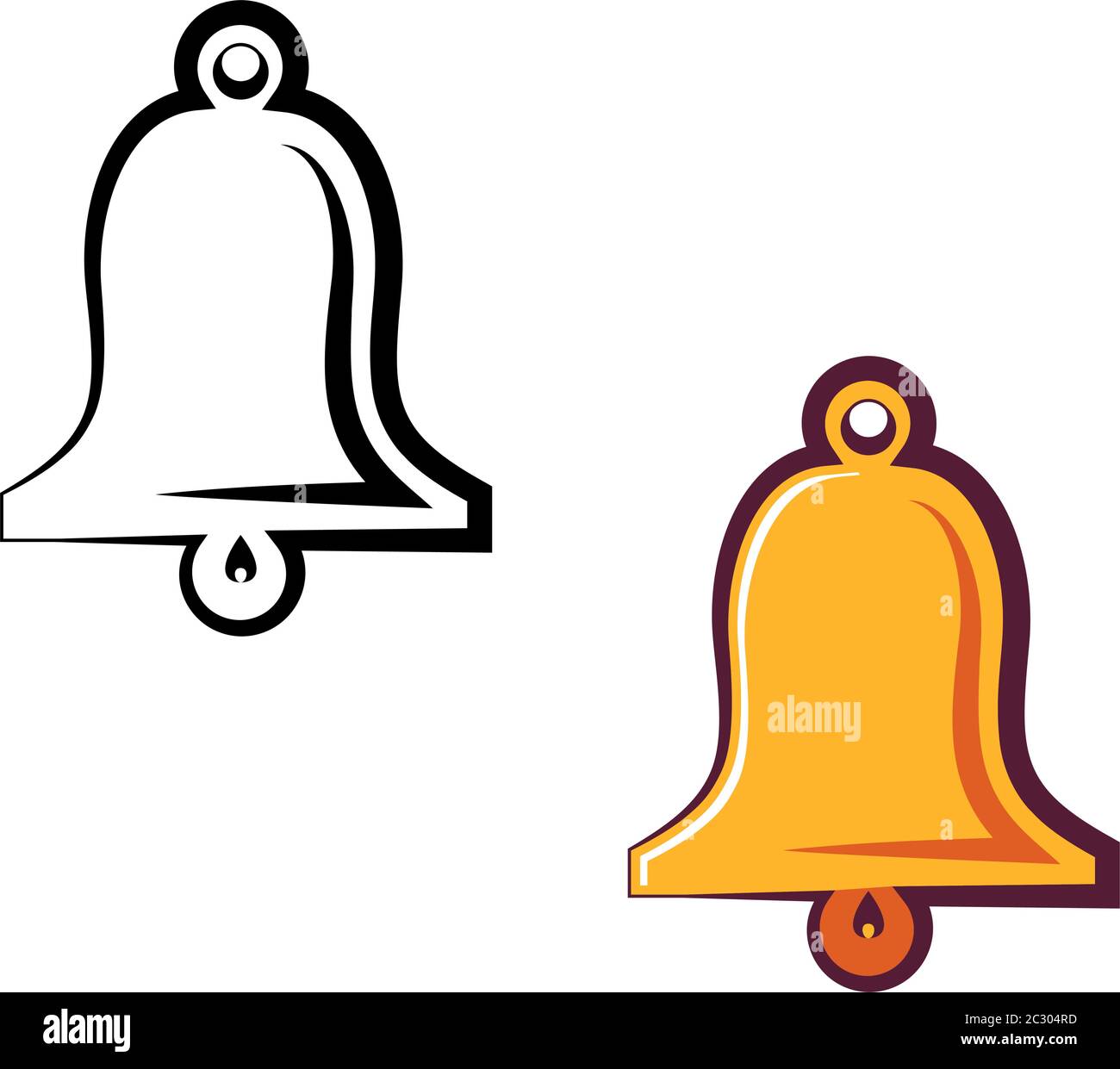 Bell Icon, Bell Vector Art Illustration Stock Vector Image & Art - Alamy