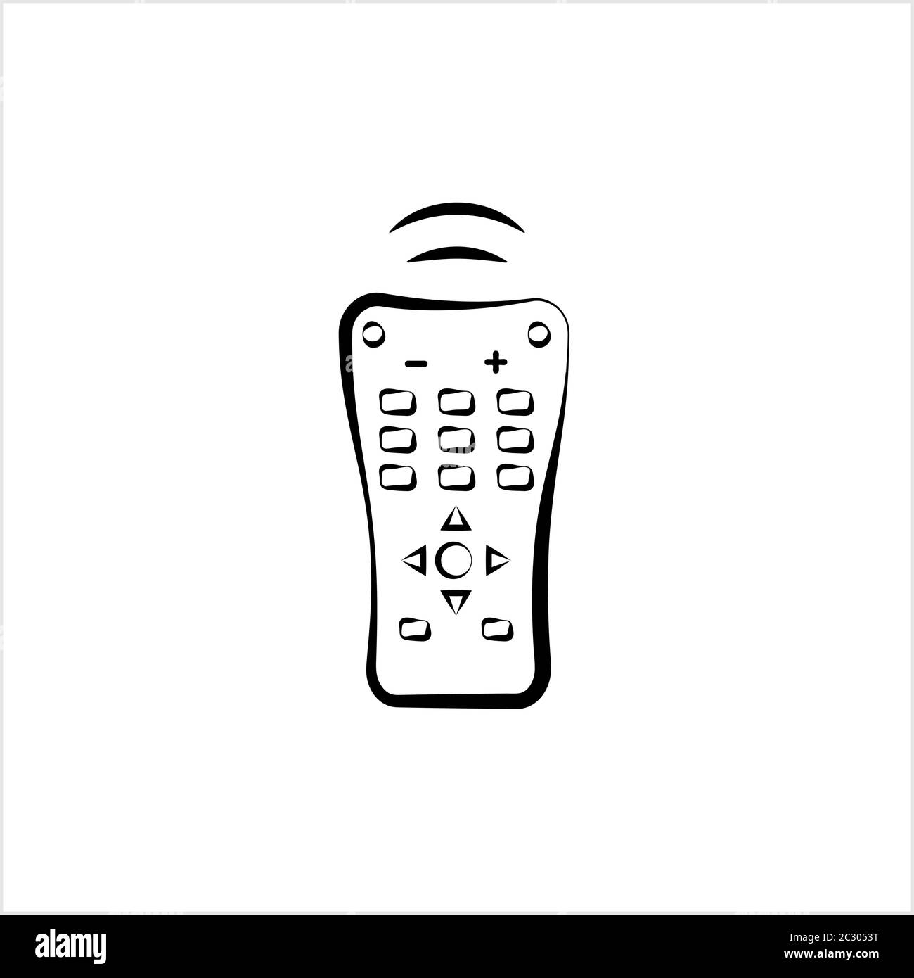 Remote Icon, Remote Vector Art Illustration Stock Vector Image & Art ...