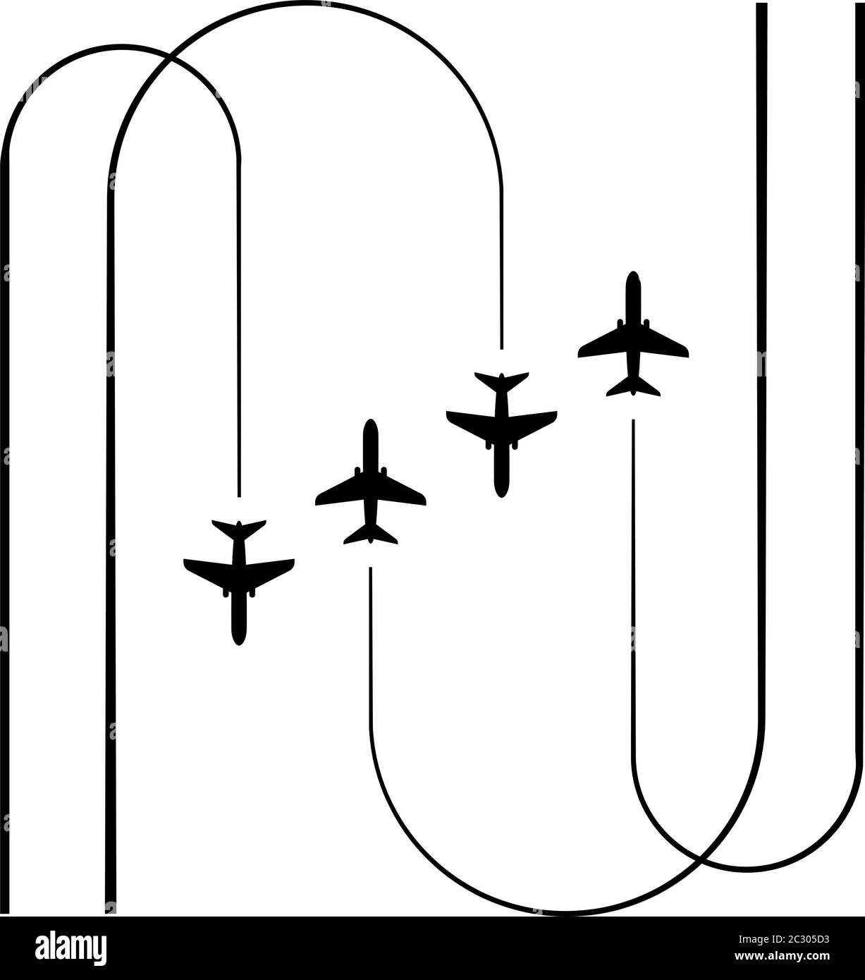 Airplane Flying Formation, Air Show Display, The Disciplined Flight ...