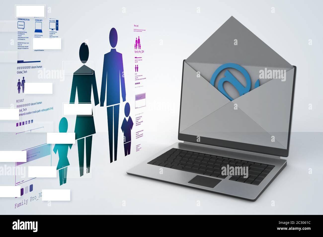 Email and laptop Stock Photo - Alamy