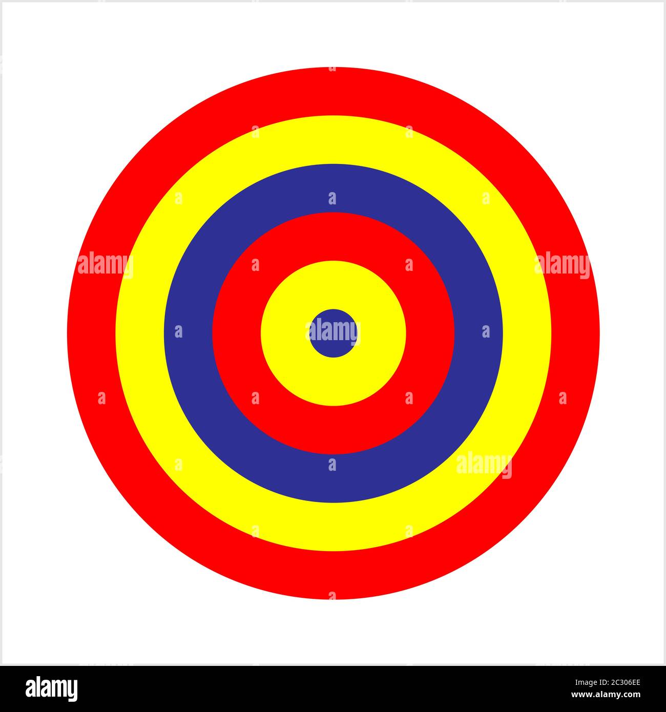 Target Icon, Target Board Vector Art Illustration Stock Vector Image ...