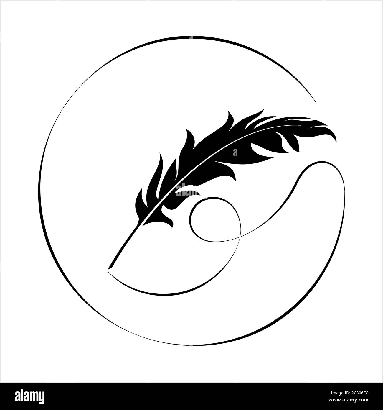 Quill Icon, Quill Vector Art Illustration Stock Vector Image & Art - Alamy