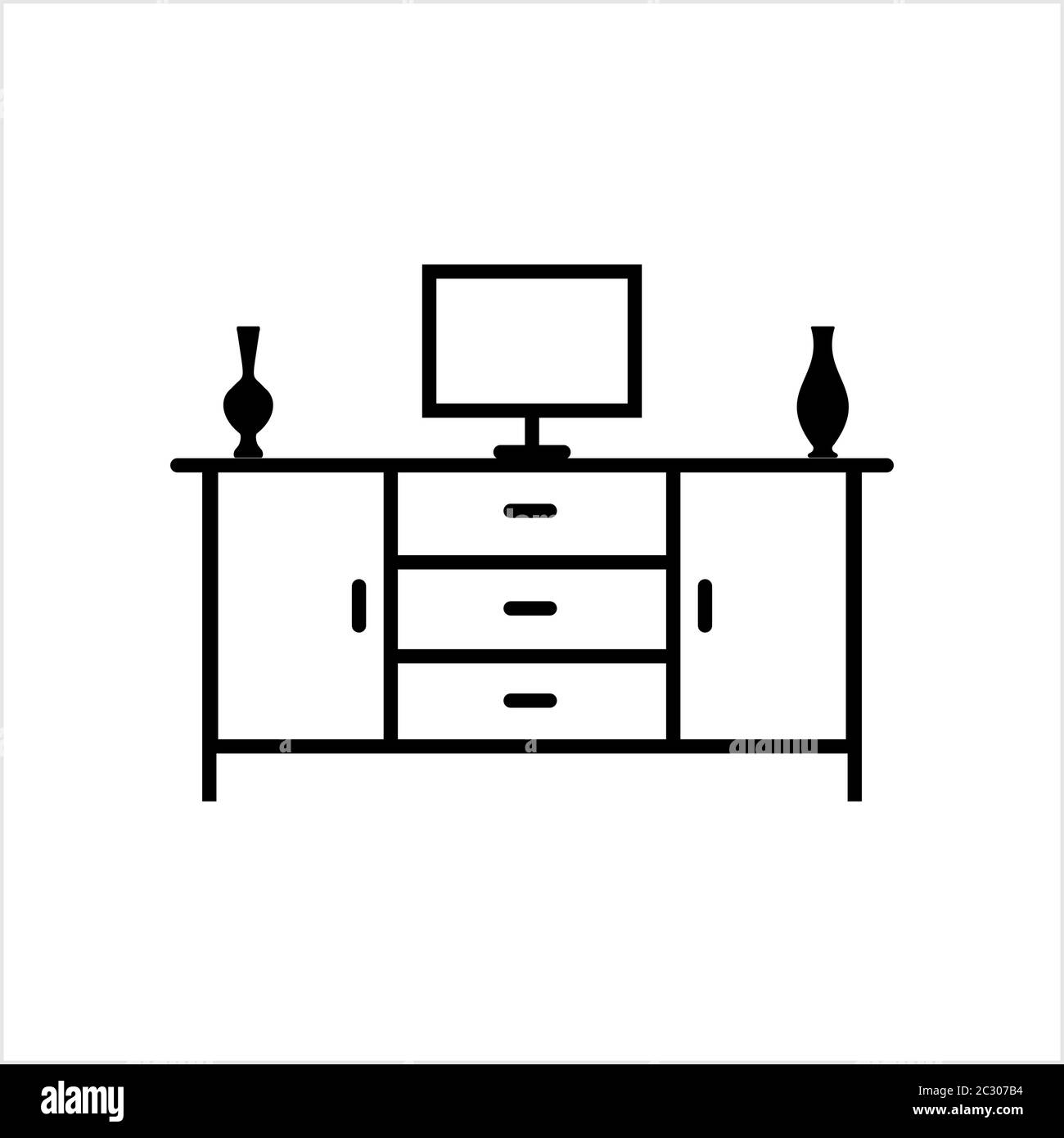 Desk Icon, Desk Vector Art Illustration Stock Vector Image & Art - Alamy