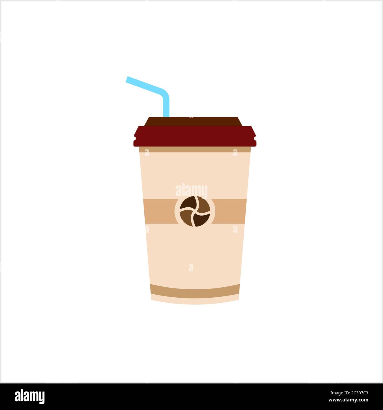Coffee Takeaway Cup Vector Art Illustration Stock Vector Image & Art ...