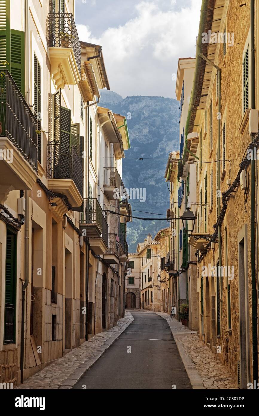 Soller town serra de tramuntana hi-res stock photography and images - Alamy