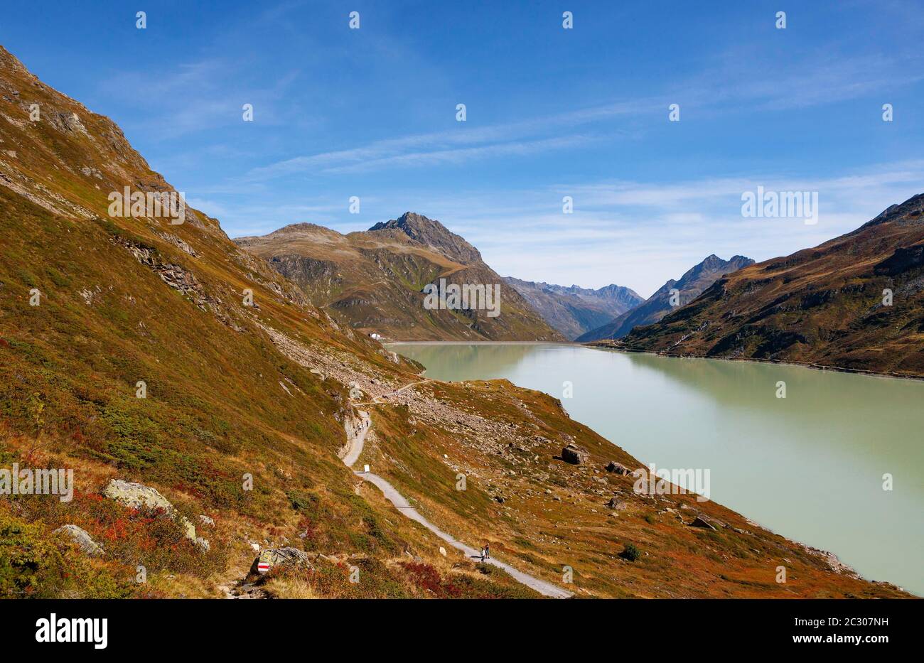 Hiking trail to the Klostertal, Bielerhoehe, Silvrettasee, Silvretta ...