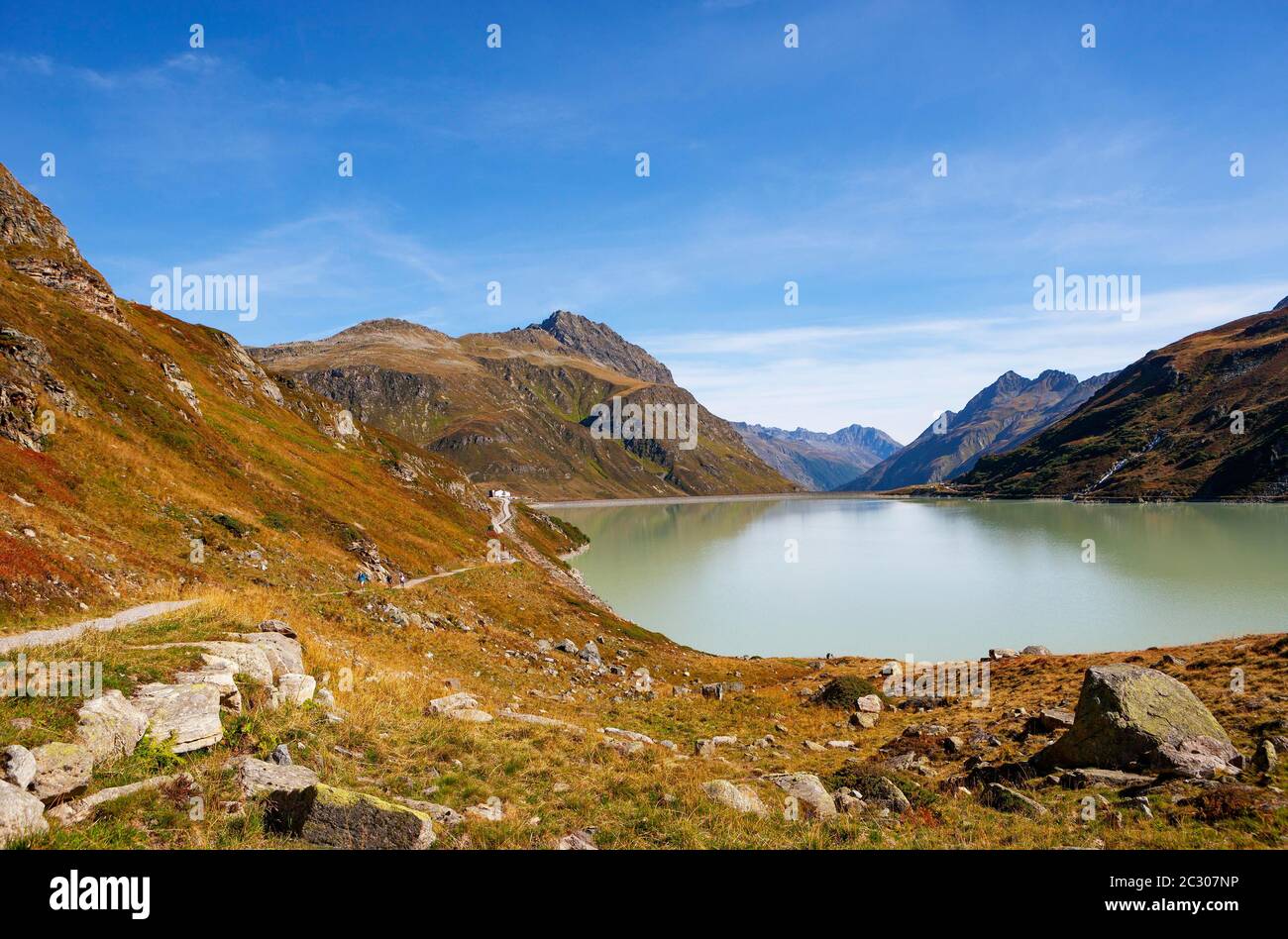 Hiking trail to the Klostertal, Bielerhoehe, Silvrettasee, Silvretta ...