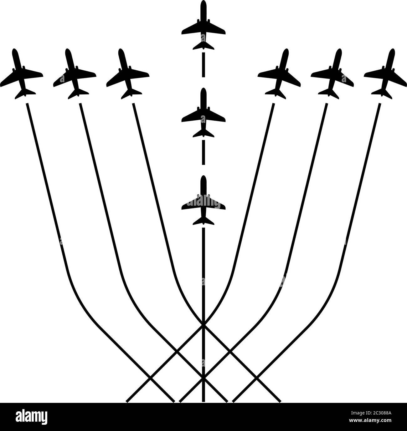 Airplane Flying Formation, Air Show Display, The Disciplined Flight ...