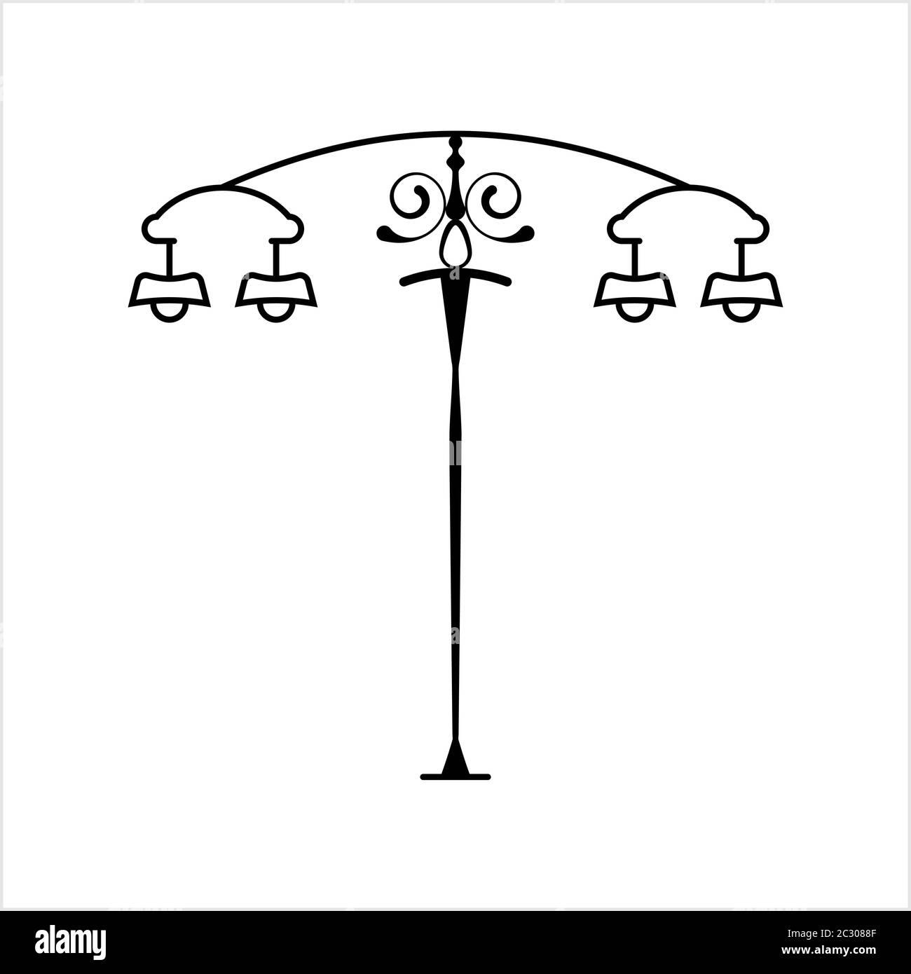 Street Light Icon Vector Art Illustration Stock Vector Image & Art - Alamy