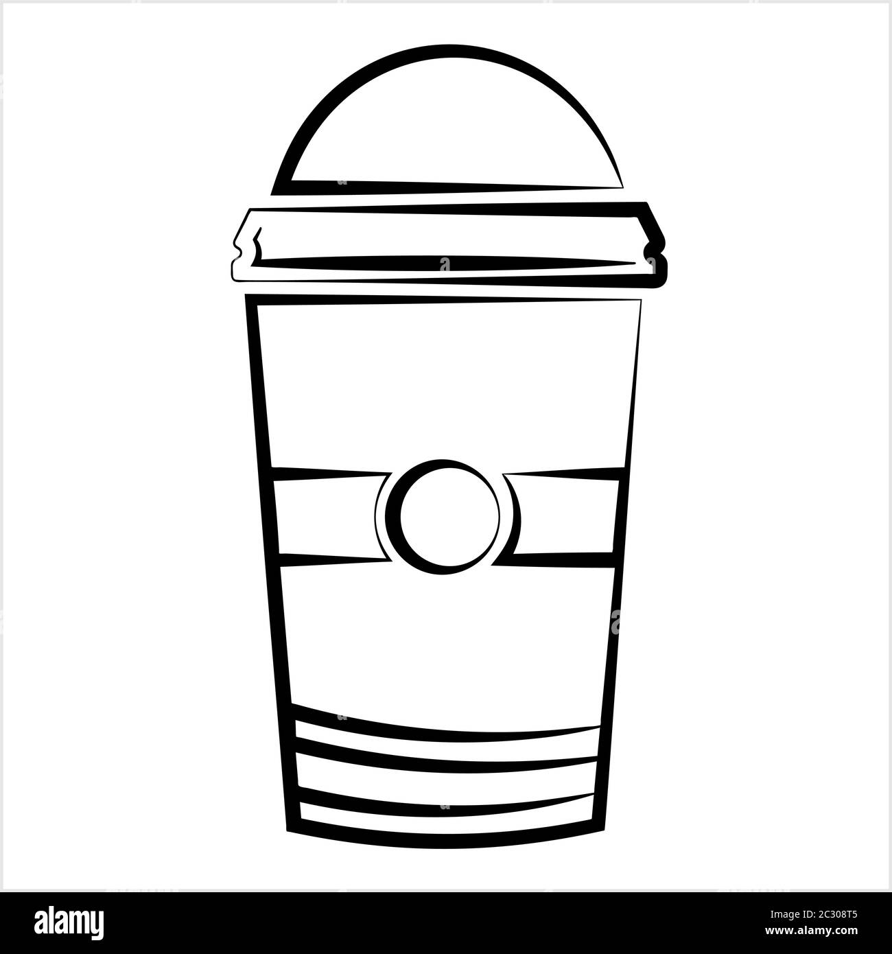 Coffee Takeaway Cup Vector Art Illustration Stock Vector Image & Art ...