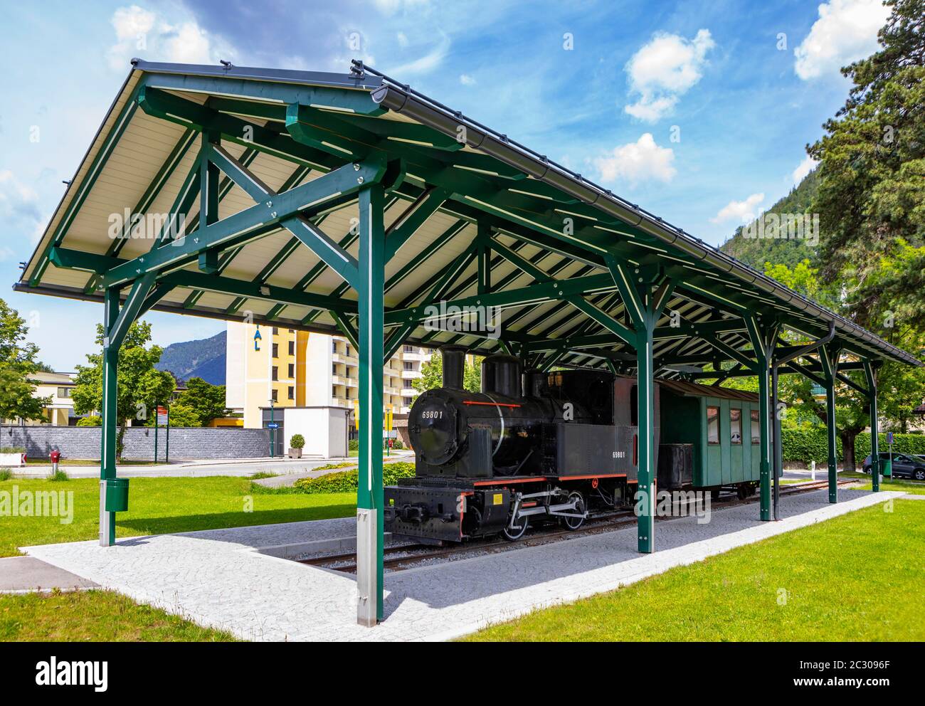 Narrow gauge locomotive, steam locomotive of the Salzkammergut ...