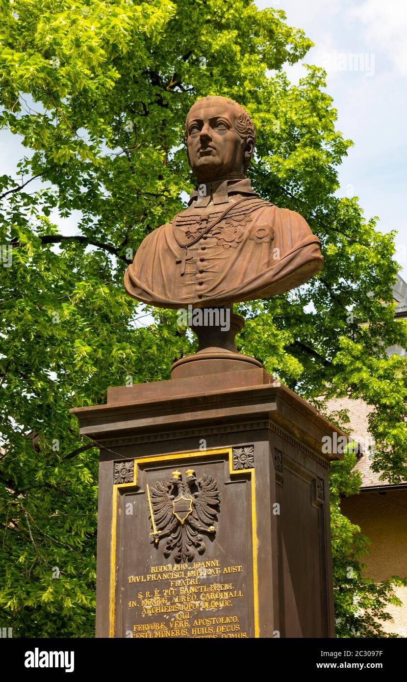 Crown Prince Rudolf, Rudolf Monument in Rudolfspark, Bad Ischl ...