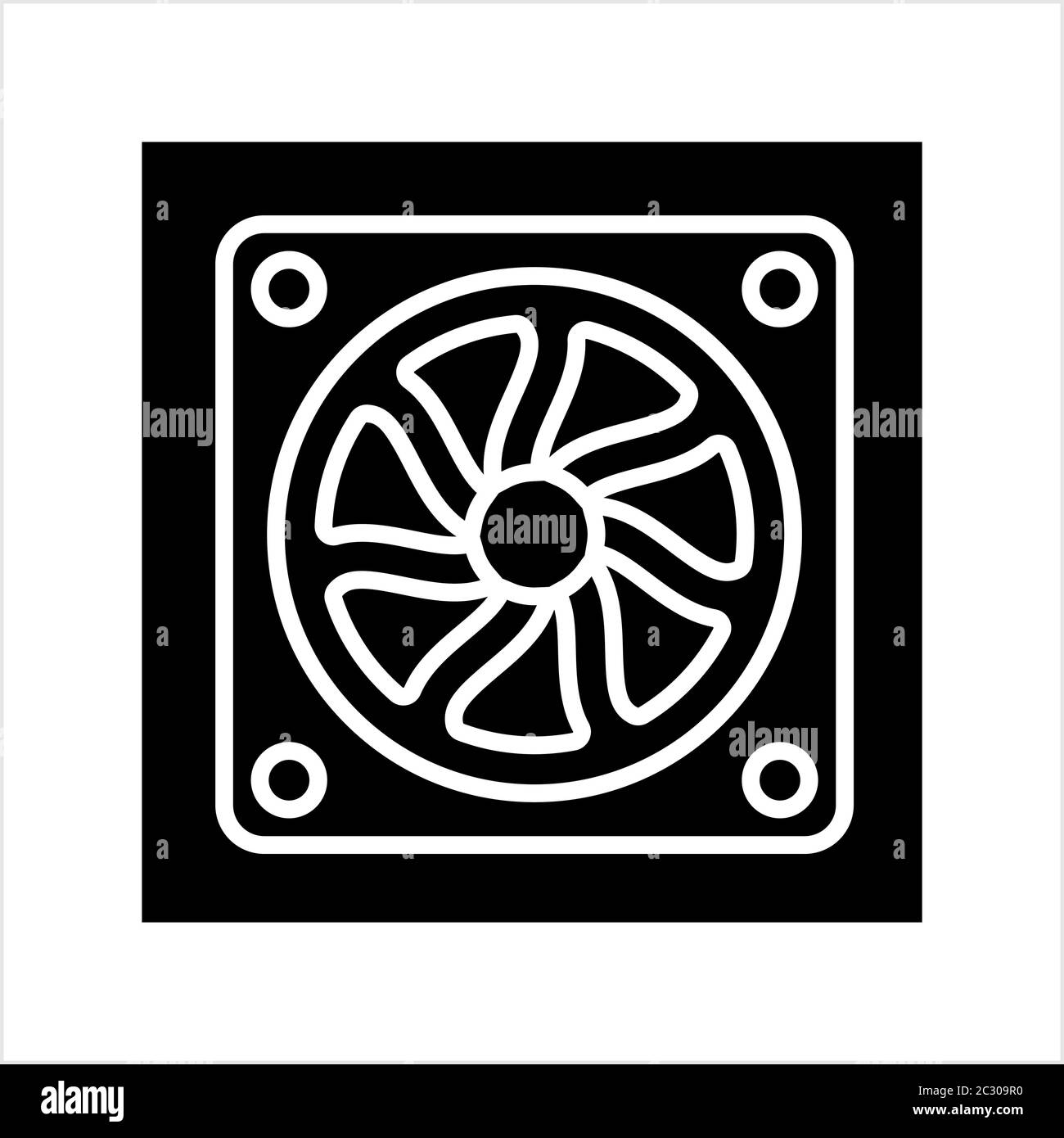 Computer Fan Icon Vector Art Illustration Stock Vector Image & Art - Alamy
