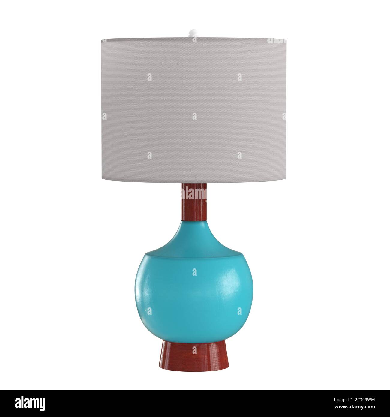 Decorative table lamp on an isolated background. 3d rendering Stock ...