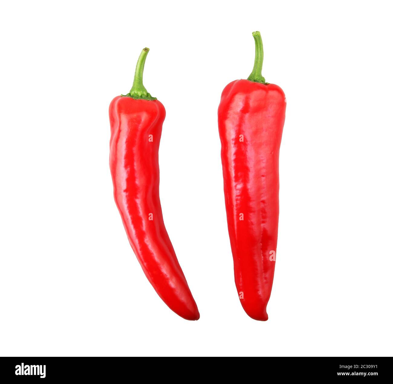 Close-Up Of Red Chili Pepper Against White Background Stock Photo - Alamy