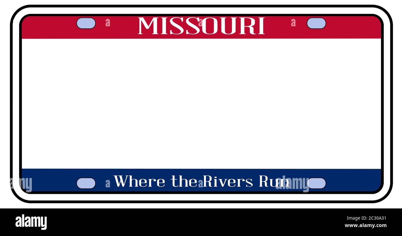 Missouri license plate hi-res stock photography and images - Alamy