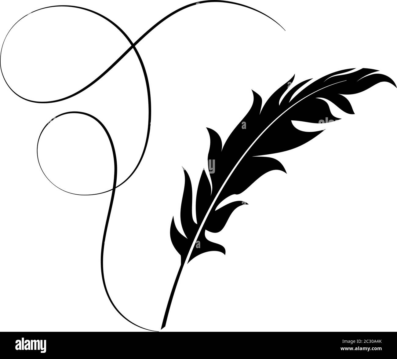 Quill Icon, Quill Vector Art Illustration Stock Vector Image & Art - Alamy